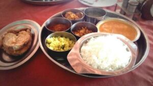 The Goan fish thali is an absolute delight and a must eat dish