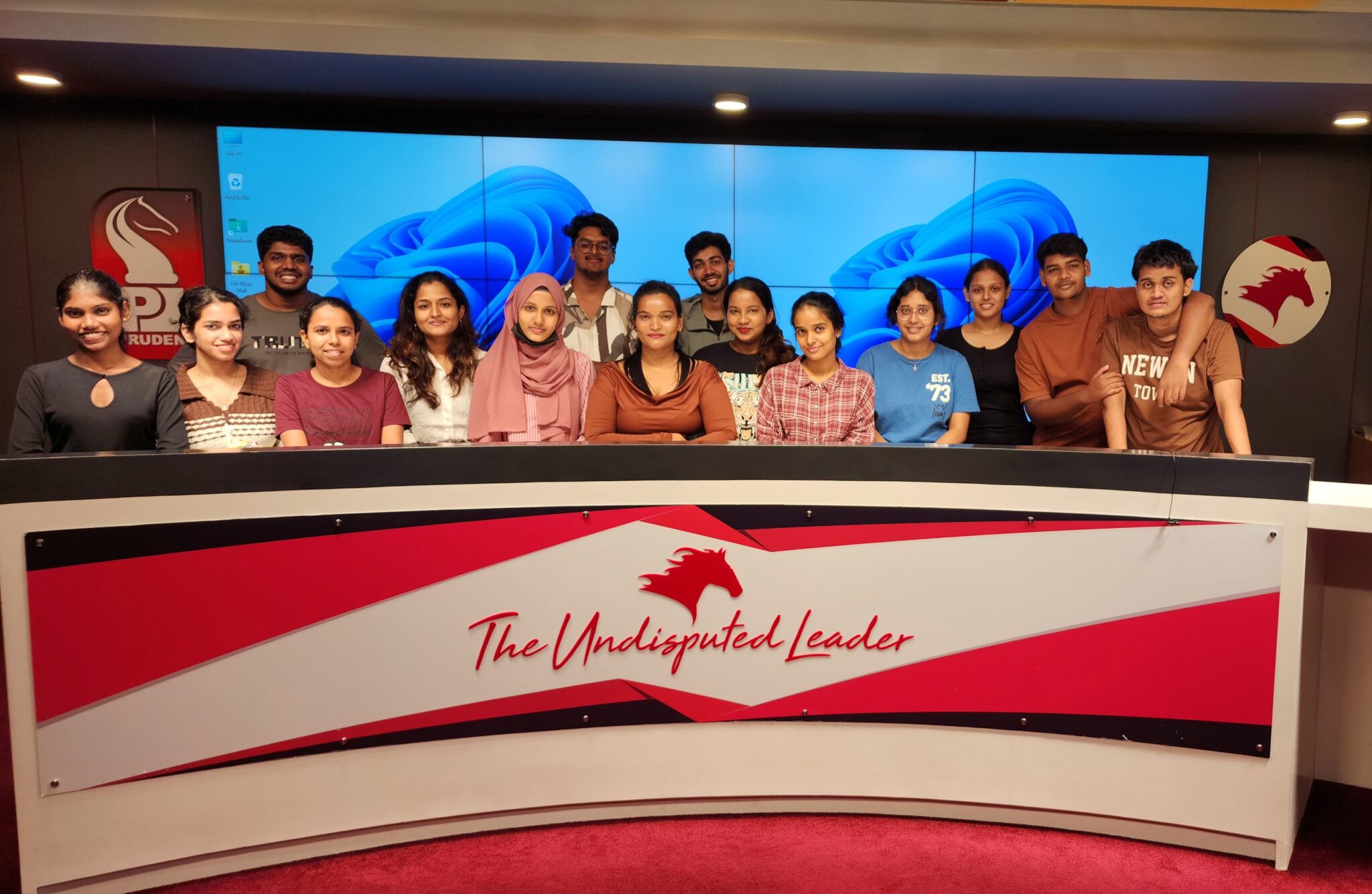 Mass Communication Students of Don Bosco College visit Prudent TV Studio